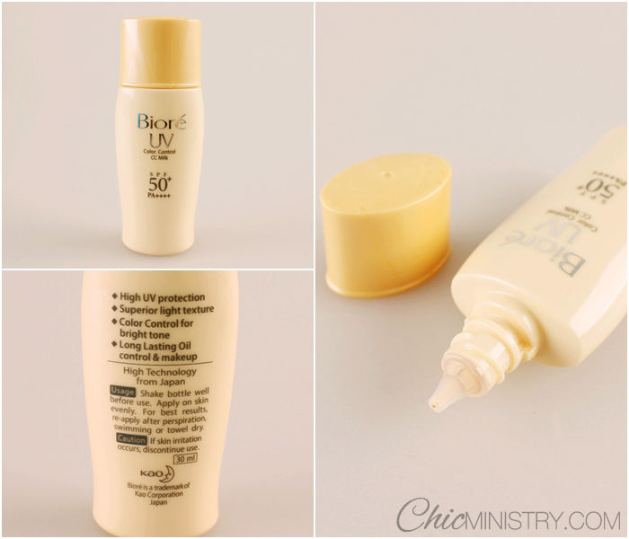 Review Biore UV CC Milk SPF50+ PA++++Emmie by HappySkin